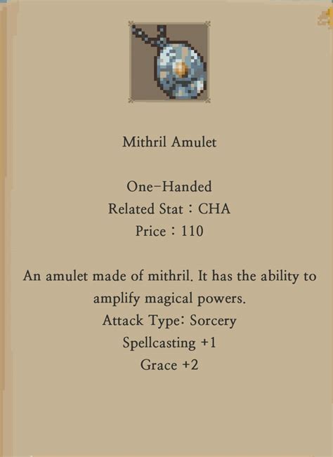 Mithril Amulet Cobraknifes Guides