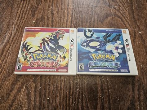 Pokemon Omega Ruby And Alpha Sapphire Double Pack Cib Nintendo 3ds Ebay