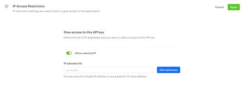 API Keys Synerise Hub