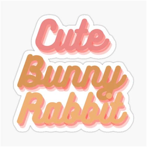 Cute Bunny Rabbit Loaf Sticker By Lasttrends Redbubble