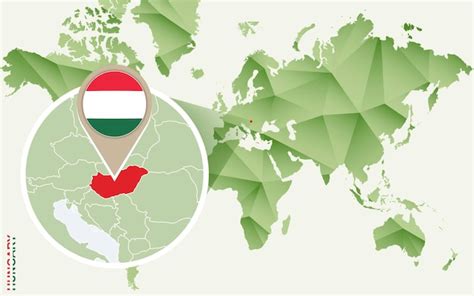 Infografía Para Hungría Mapa Detallado De Hungría Con Bandera Vector