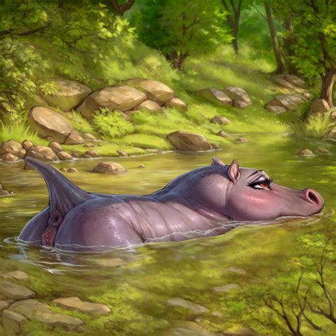 Rule 34 11 Ai Generated Anus Colored Common Hippopotamus Detailed