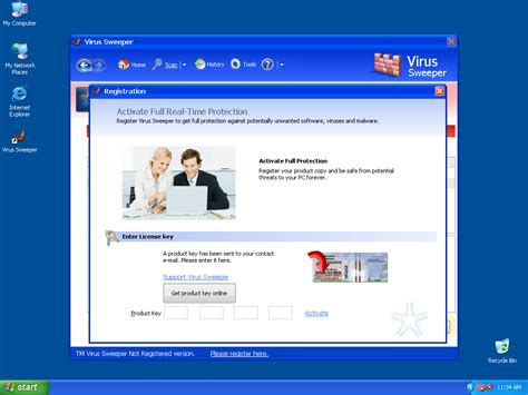 Virus Sweeper Removal Report