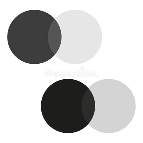 intersecting circles graphic element business concept vector