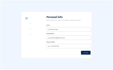 Frontend Mentor Multi Step Form Coding Challenge Solution