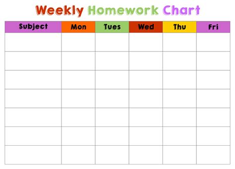Best Homework Completion Chart Printable Pdf For Free At Printablee