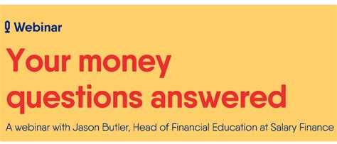 Your Money Questions Answered With Salary Finance Register Now Nhs Gateshead Health