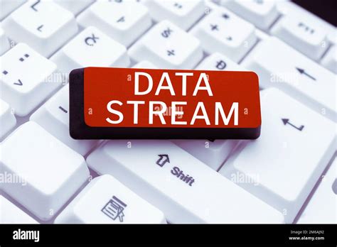Text Showing Inspiration Data Stream Concept Meaning Sequence Of
