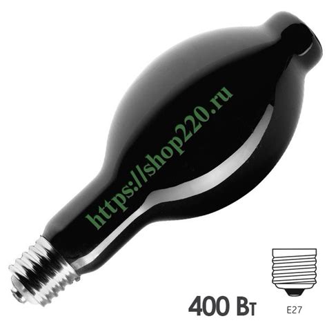 Лампа ртутная ультрафиолетовая ДРЛ Sylvania HSW 400W E40 Blacklight ...