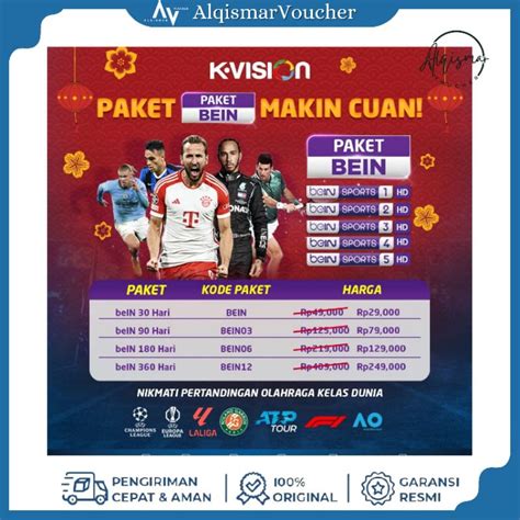 Jual TV VOUCHER Paket BEIN SPORT K Vision Bisa Semua Jenis C2000 K2000