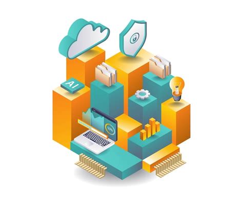 Premium Vector Cloud Computing Infrastructure For Data Analytics