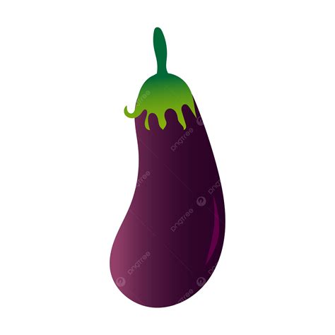الباذنجان الأرجواني لطيف المتجه أرجواني الباذنجان خضروات Png