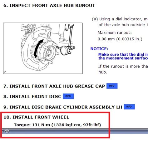 Toyota Camry Lug Nut Torque