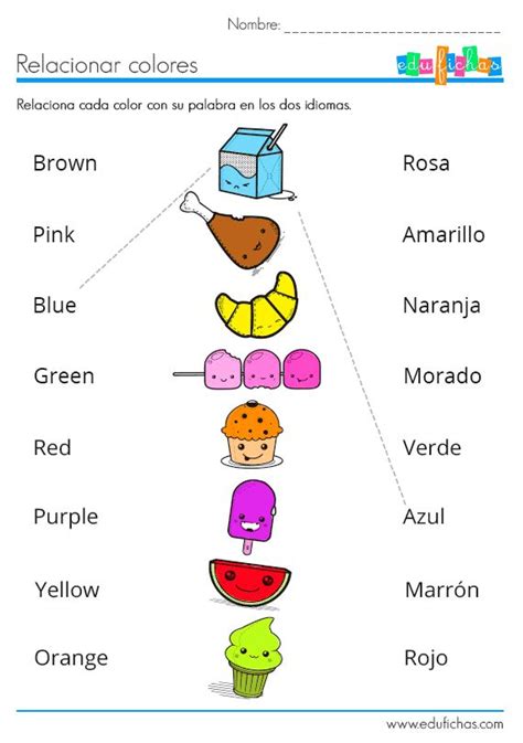 Cuadernillo De Vocabulario En Ingles Para Imprimir En Pdf Colores En