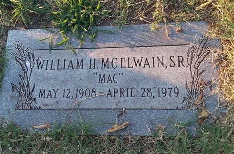 William Harold Mcelwain 1908 1979 Memorial Find A Grave