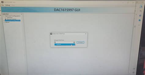 Dac161s997evm Evm Cannot Detect Com Port Data Converters Forum