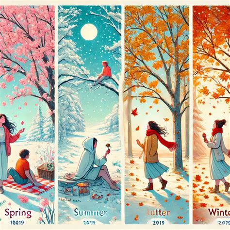 「心隨四季，珍惜當下的美麗」🌸🍃☀️🍂 ️💖 當我們迎接春天的幸福、夏天的喜悅、秋天的美麗，和冬天的靜謐時，四季把所有能給的都無私地給了我們