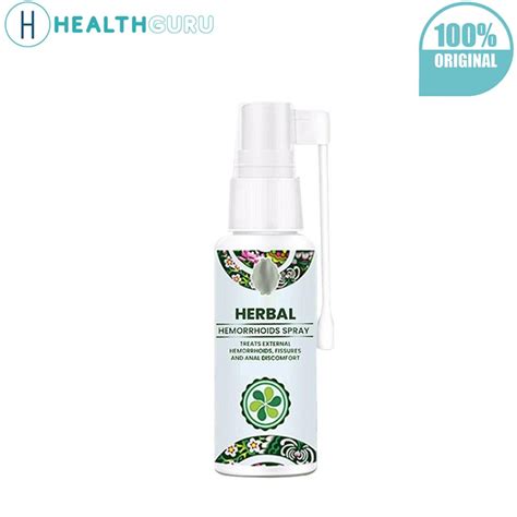 Healthguru Hemorrhoids Spray 100 Natural Formula Plant Ingredient