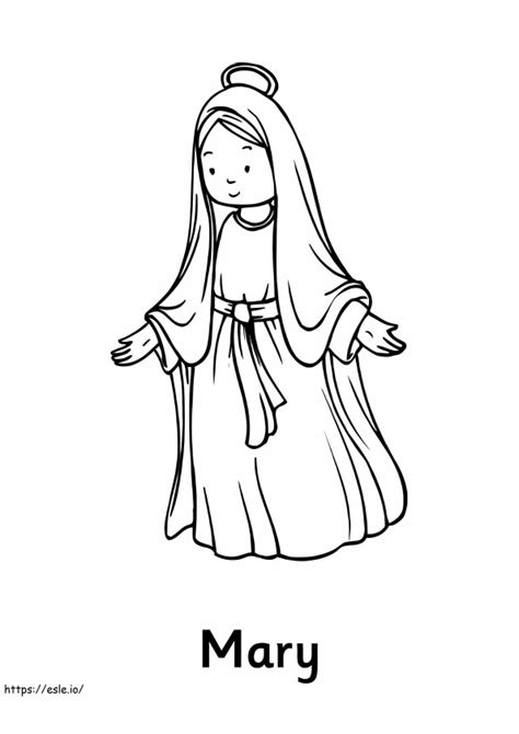 Libre María Madre De Jesús Para Colorear
