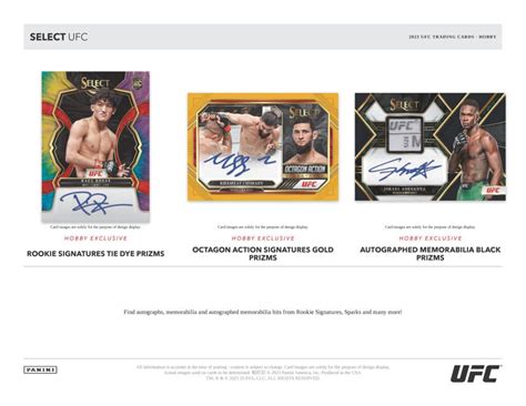 2023 Panini Select UFC Trading Cards