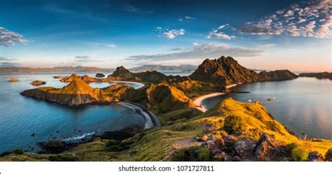 Top View Padar Island Morning Komodo Stock Photo 1071727811 Shutterstock