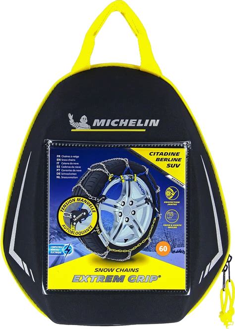MICHELIN Chaînes à Neige Extrem Grip tension autobloquante N60