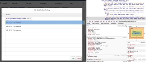Analyticaltable Using The Selection Column Always Causes Last The Last