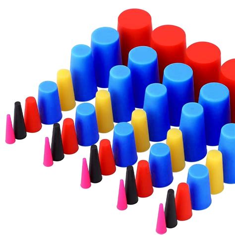 Buy Smseace 40pack Rubber Plugs 8 Sizes Silicone Rubber Tapered Plug