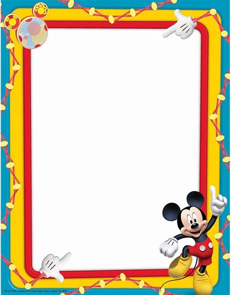 Eureka Mickey Mouse Clubhouse Primary Colors Computer Paper By