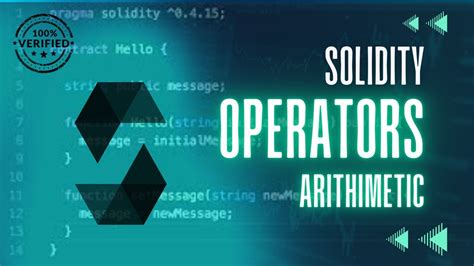 Solidity Arithmetic Operators Web3 Youtube