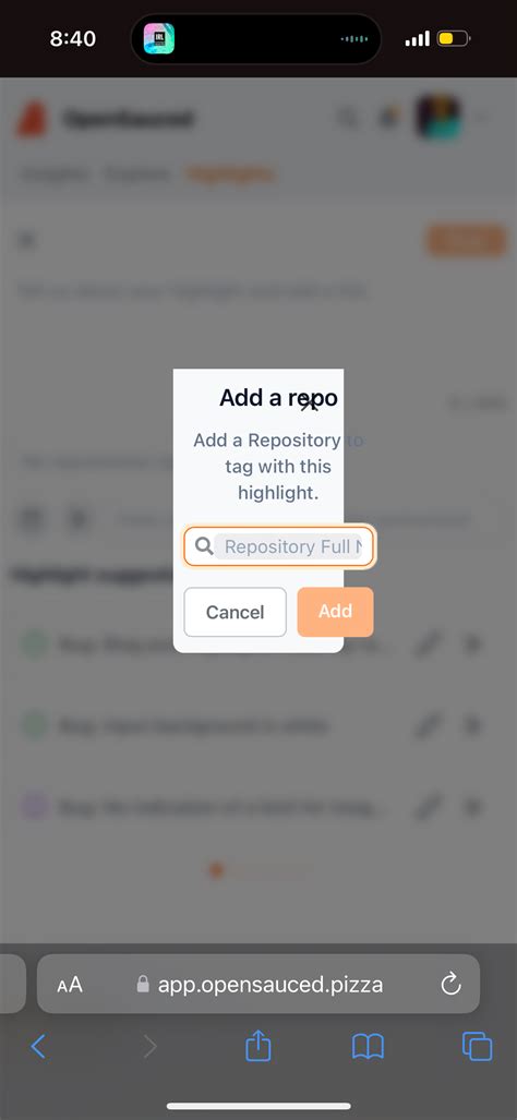 Bug Tagging A Repo Form Is Not Responsive Issue 2001 Open Sauced