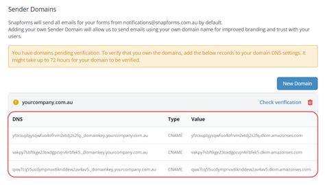 custom sender domain for auto reply emails snapforms resources and faqs