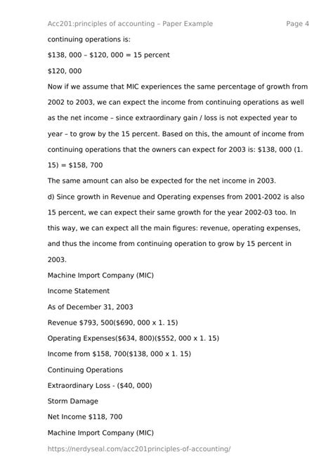 Acc201principles Of Accounting 621 Words Nerdyseal