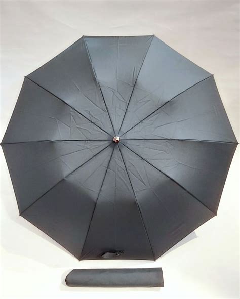 Parapluie Homme Pliant Anti Vent P Vaux Parapluie Uni Vert Tissu