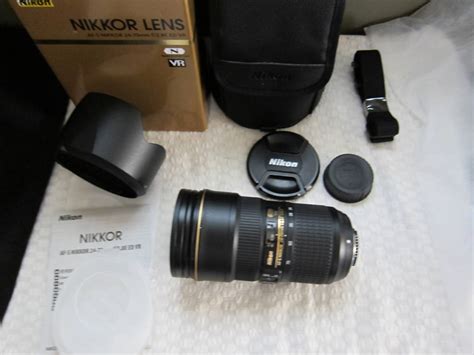 【目立った傷や汚れなし】中古品 Nikon ニコン Af S Nikkor 24 70mm F2 8e Ed Vr ソフトケース、レンズ
