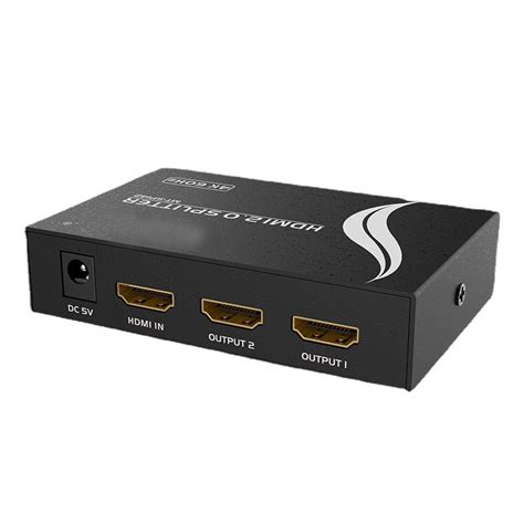 1x2 Hdmii 2 0 Splitter 4k Compact Usb Powered Auto Scaling Hdmi