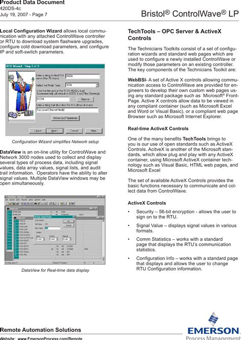 Emerson Process Management Bristol Controlwave Lp Users Manual