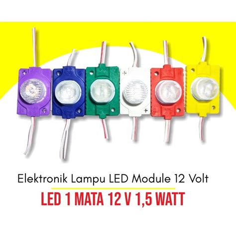 Jual LAMPU LED STRIP MODUL 1 MATA JUMBO LED RENTENG 1 MATA BESAR 12
