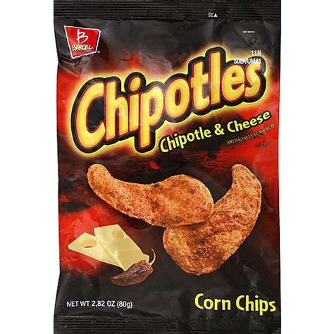 Barcel Corn Chips Chipotle And Cheese 282 Oz Snacks Chips And Dips