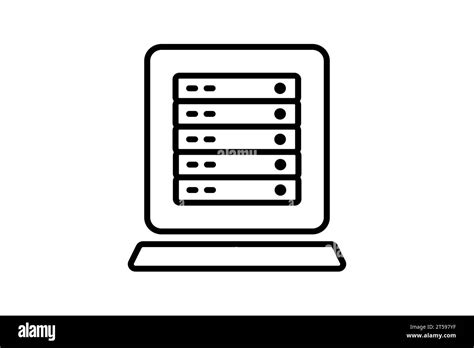 Server Rack Icon Icon Related To Device Computer Technology Line