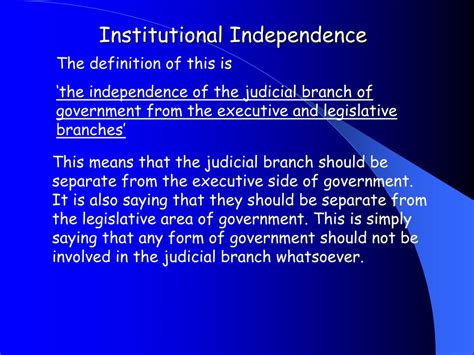 Ppt The Meaning Of ‘judicial Independence Powerpoint Presentation