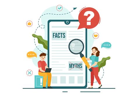 Fact Check Vector Illustration With Myths Vs Facts News For Thorough