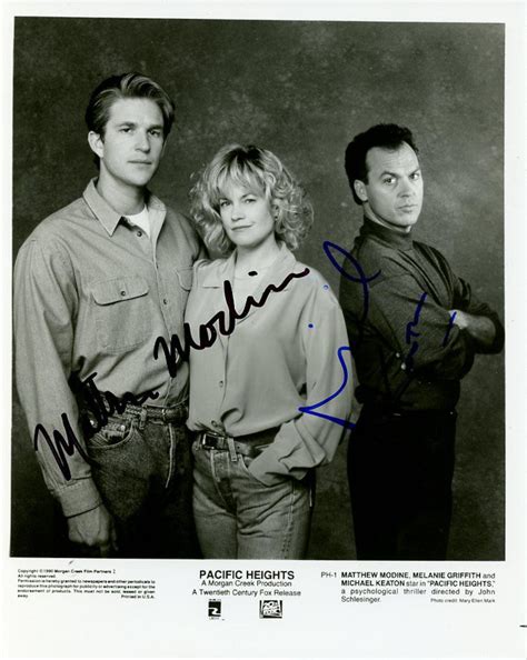 Matthew Modine Michael Keaton In Person Signed Photo Pacific
