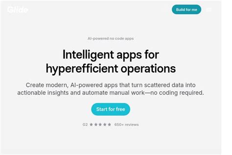 Glide Créez Des Applications No Code Puissantes