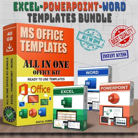 Ms Office Templates Bundle 20000 Excel Powerpoint Word Templates