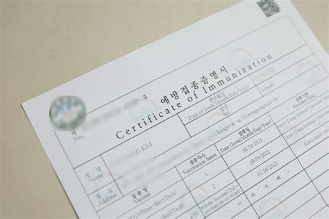 백신접종증명서 영문 발급 방법 정리 일본여행 준비물 네이버 블로그