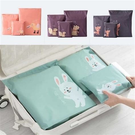 Box Block Ziplock Travel Bag ถุงซิปล็อกกันน้ำ 3 ขนาด