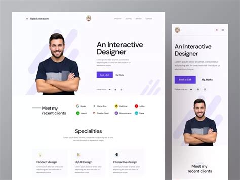 Reate Portfolio Website For You Using Html Css Js By Lokmanlounes Fiverr
