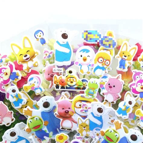 3d объемные Пузырьковые наклейки для автомобилей автобусов мультяшных