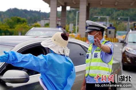 中新网湖北 湖北新闻网 交警胡承亮甘做战疫一线守门人
